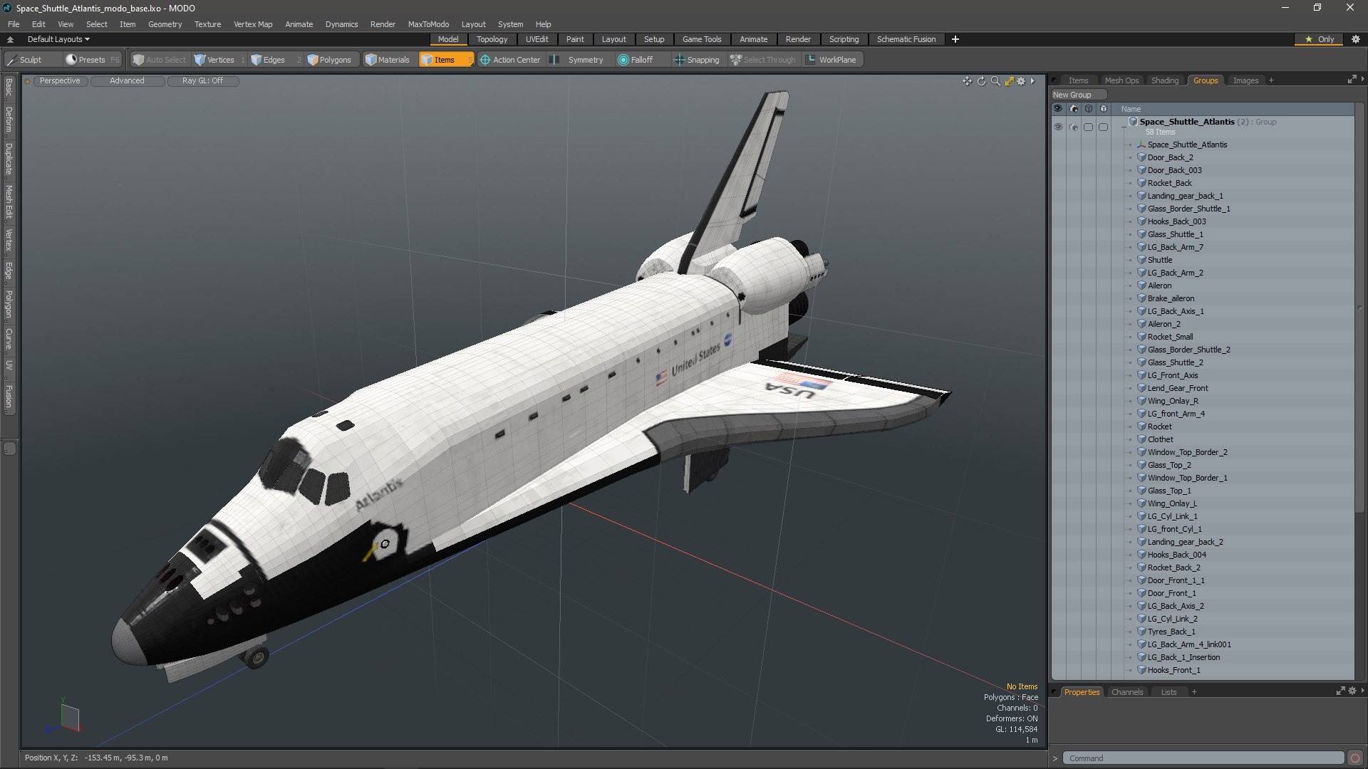 Space Shuttle Atlantis 3D Model - TurboSquid 2208725