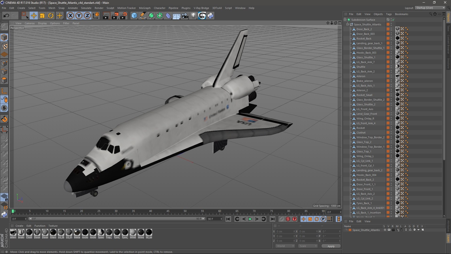 Space Shuttle Atlantis 3D Model - TurboSquid 2208725