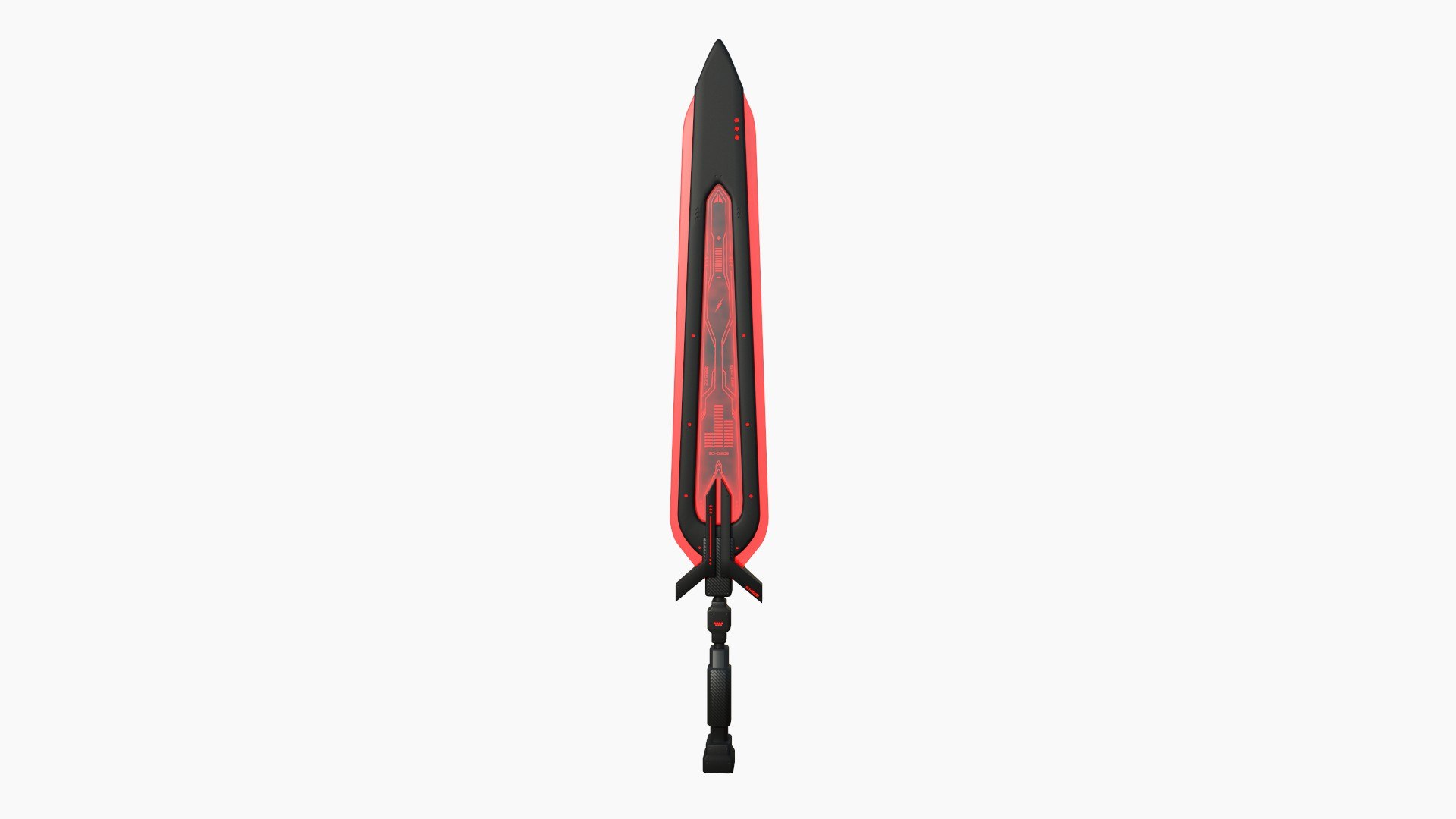 SciFi Sword B04 Black Red - Sci Fi Weapon Design 3D - TurboSquid 1978184