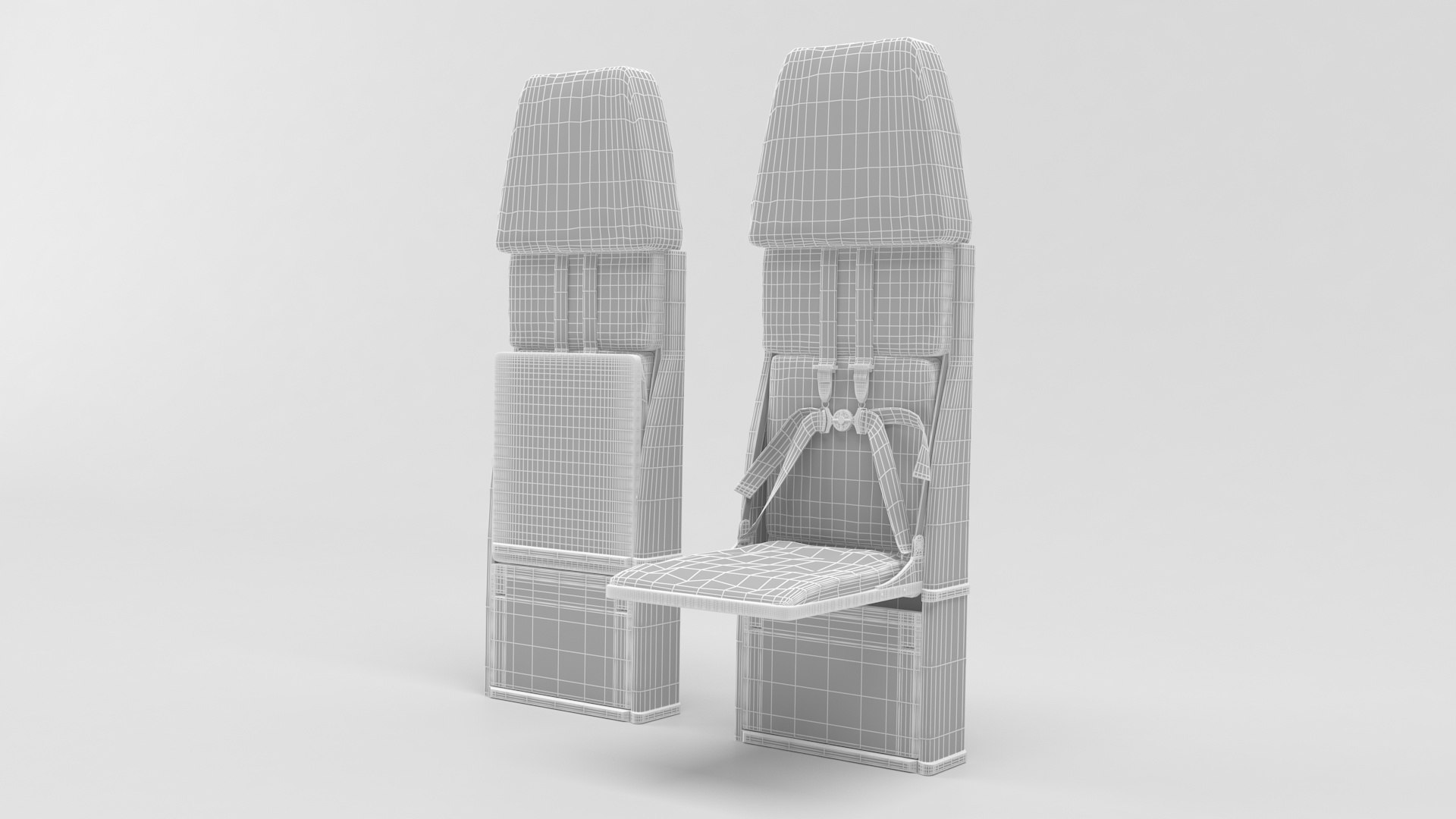 Crew Seat 3D Model - TurboSquid 2082309