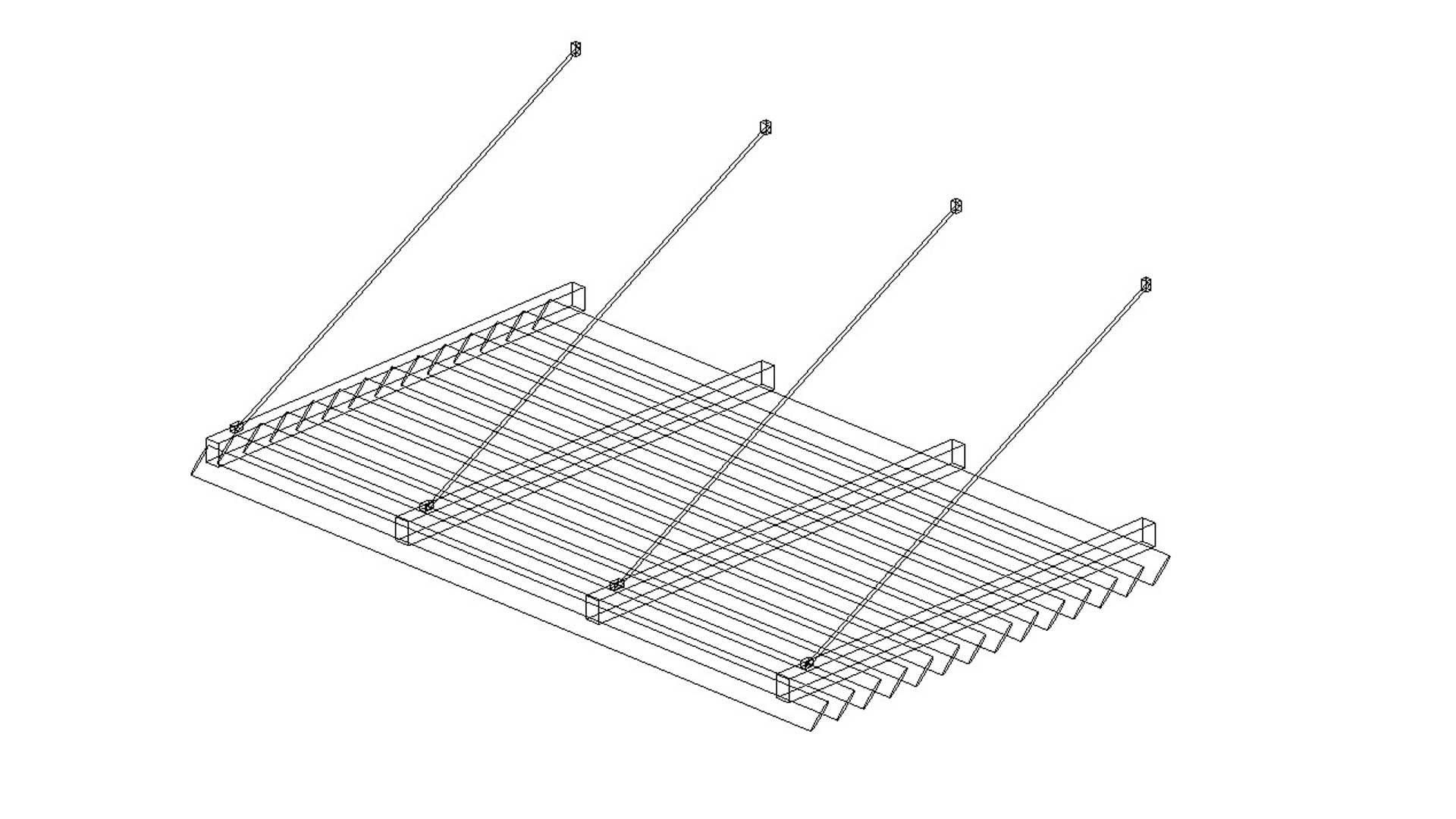 3D Overhang Sun Shade Louvres Cover - TurboSquid 2056227