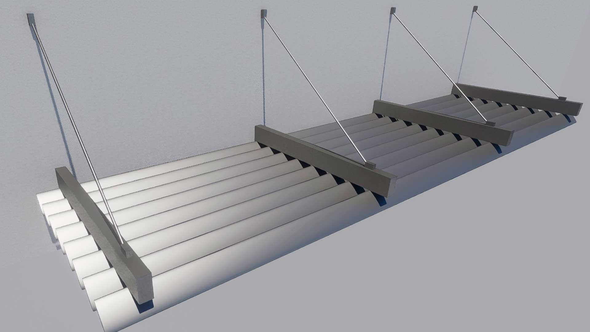 3D Overhang Sun Shade Louvres Cover - TurboSquid 2056227