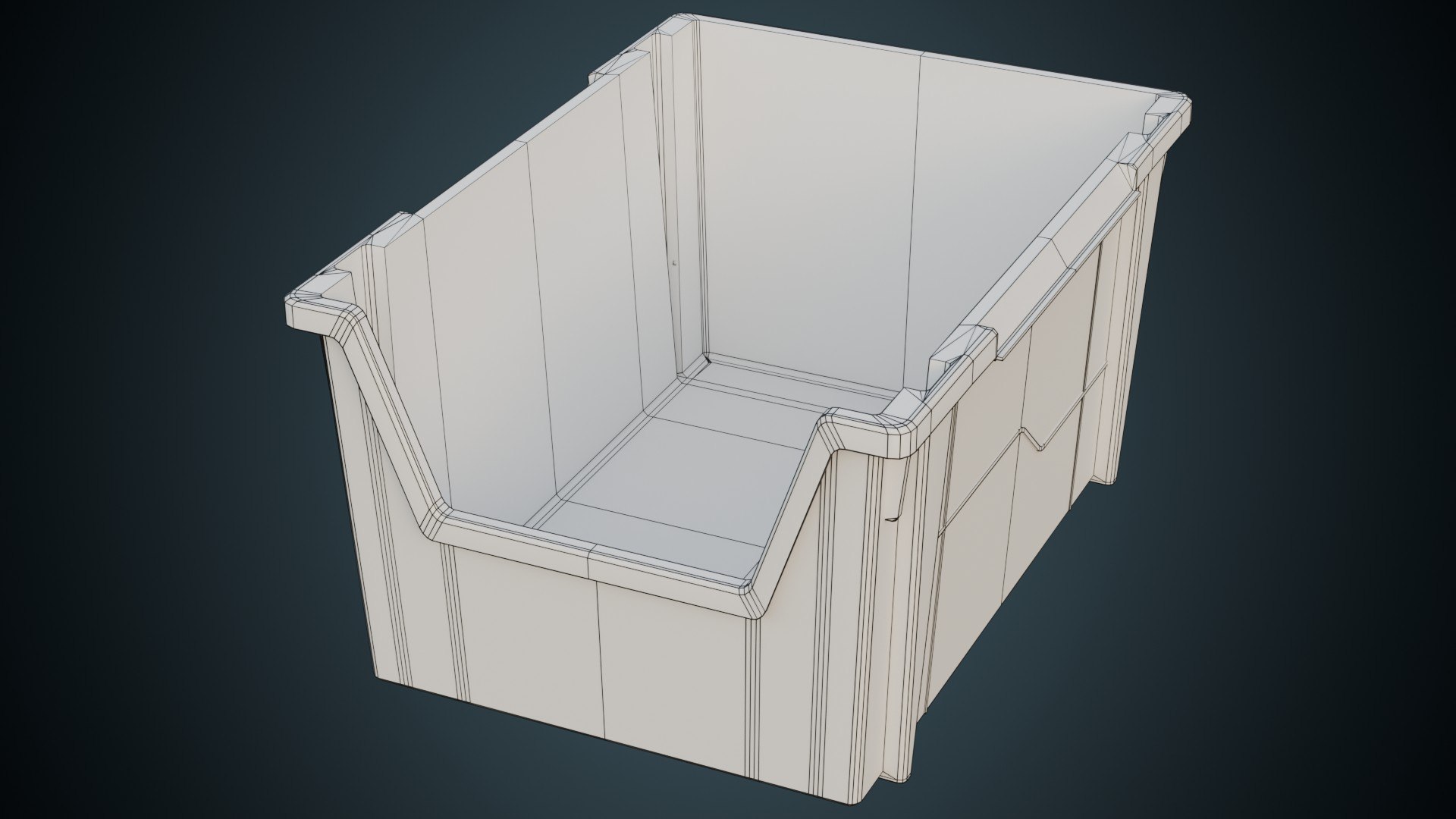 3D Storage Bin 1B - TurboSquid 2239635