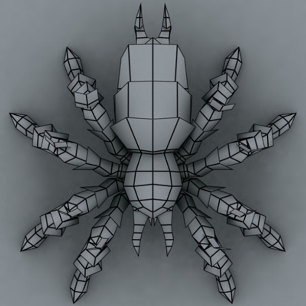 free spider animations 3d model
