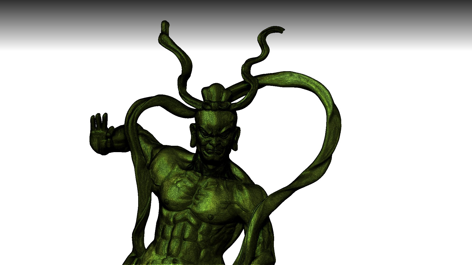3D 3D Model Of Two Vajra Gods Model - TurboSquid 2293829