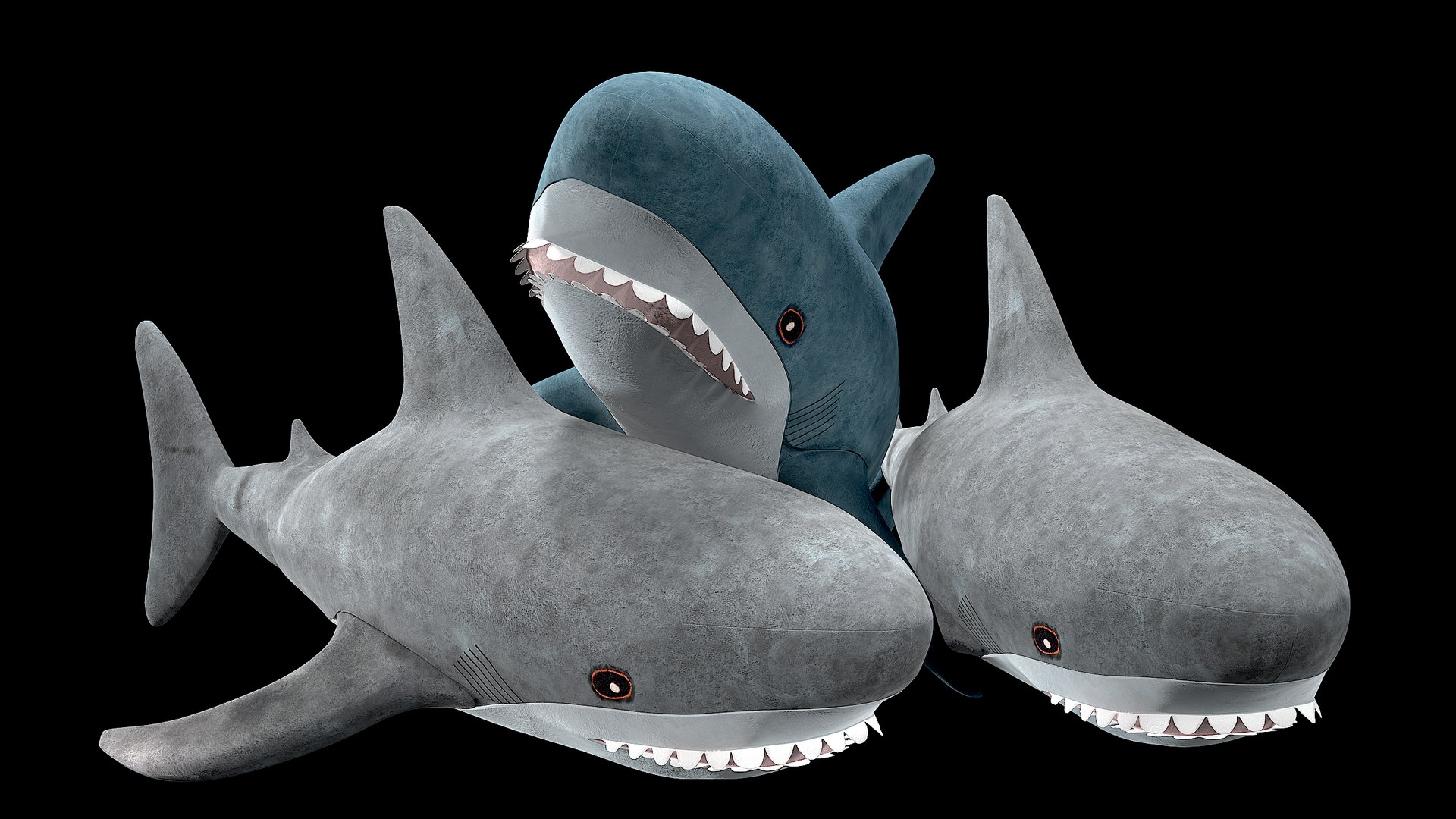 3D Model Stuffed Toy Shark IKEA Blahaj PBR - TurboSquid 2055068