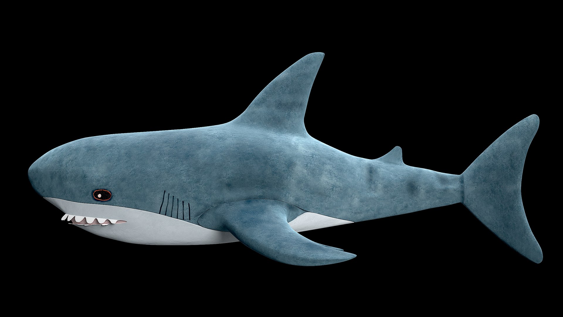 3D Model Stuffed Toy Shark IKEA Blahaj PBR - TurboSquid 2055068