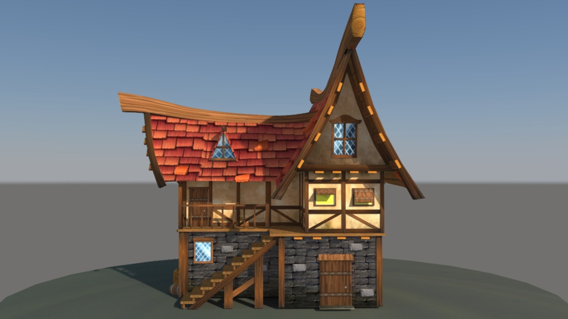 3d Casual Cottage