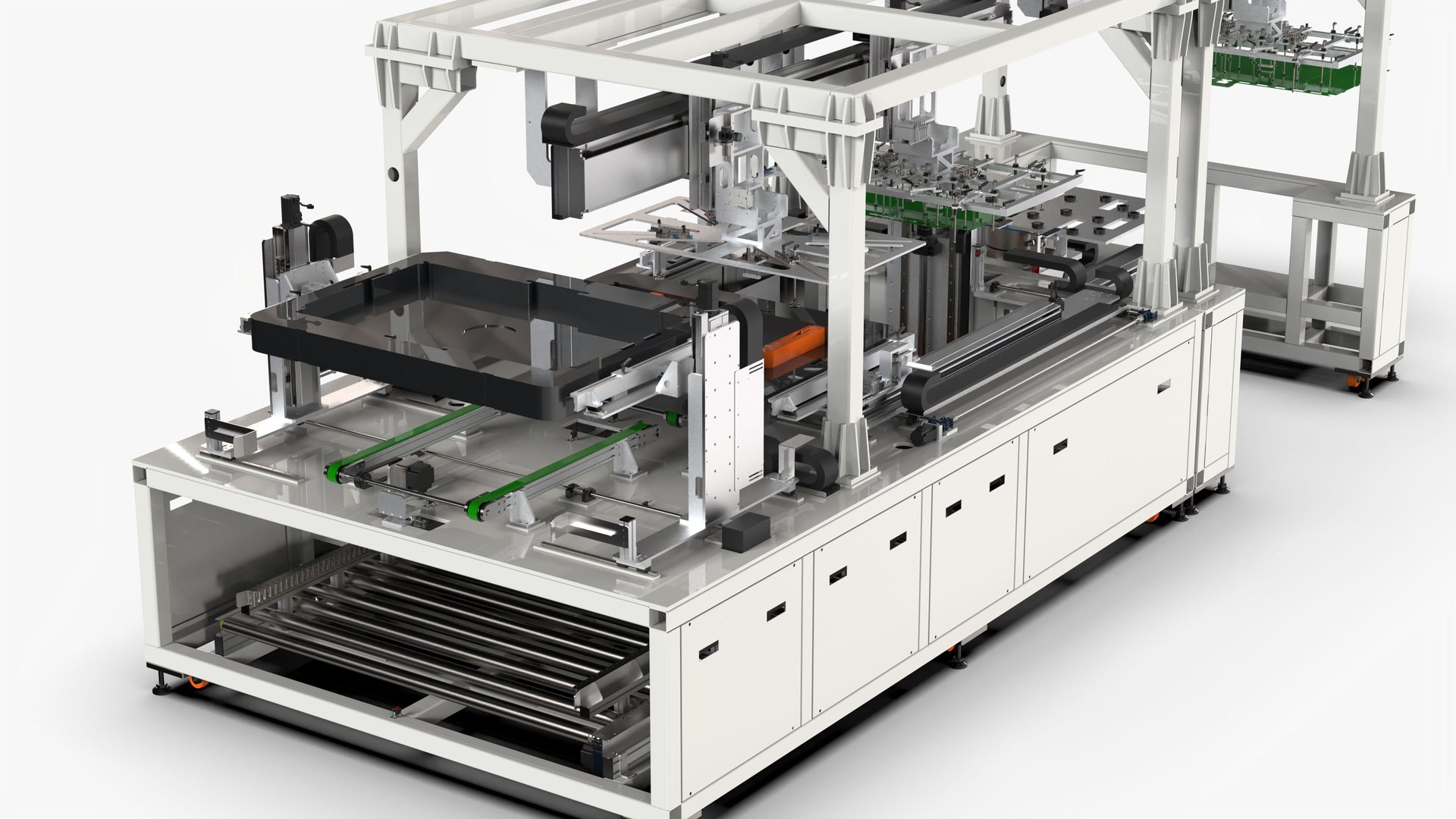 Automatic LCD Panel Assembly Line 3D Model - TurboSquid 2001347