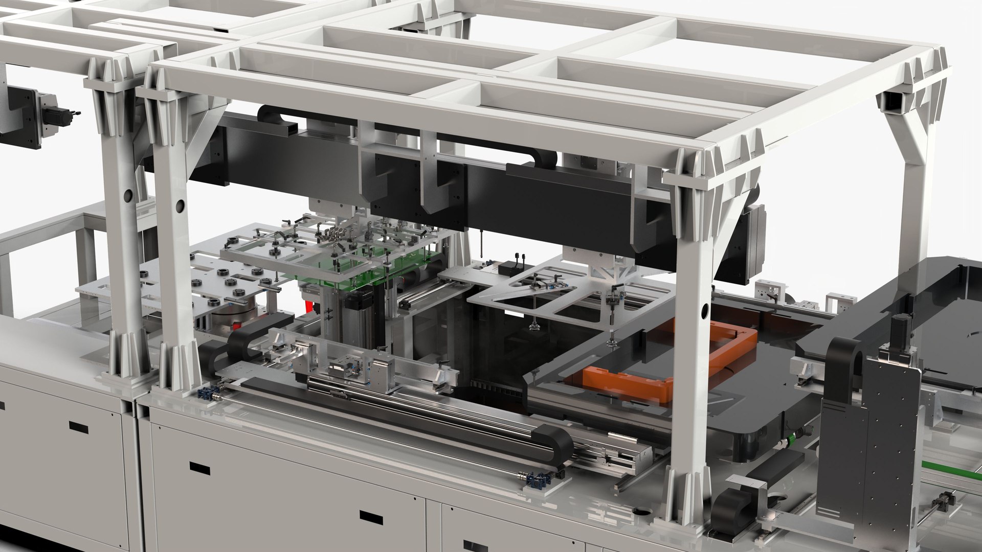 Automatic LCD Panel Assembly Line 3D Model - TurboSquid 2001347