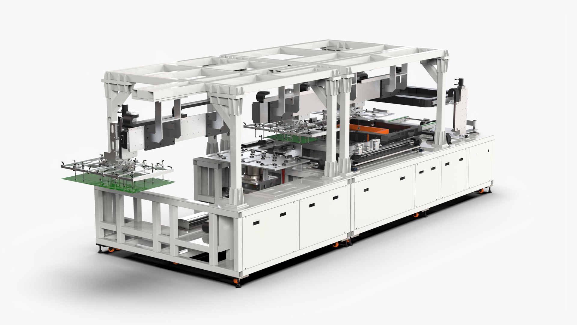 Automatic LCD Panel Assembly Line 3D Model - TurboSquid 2001347