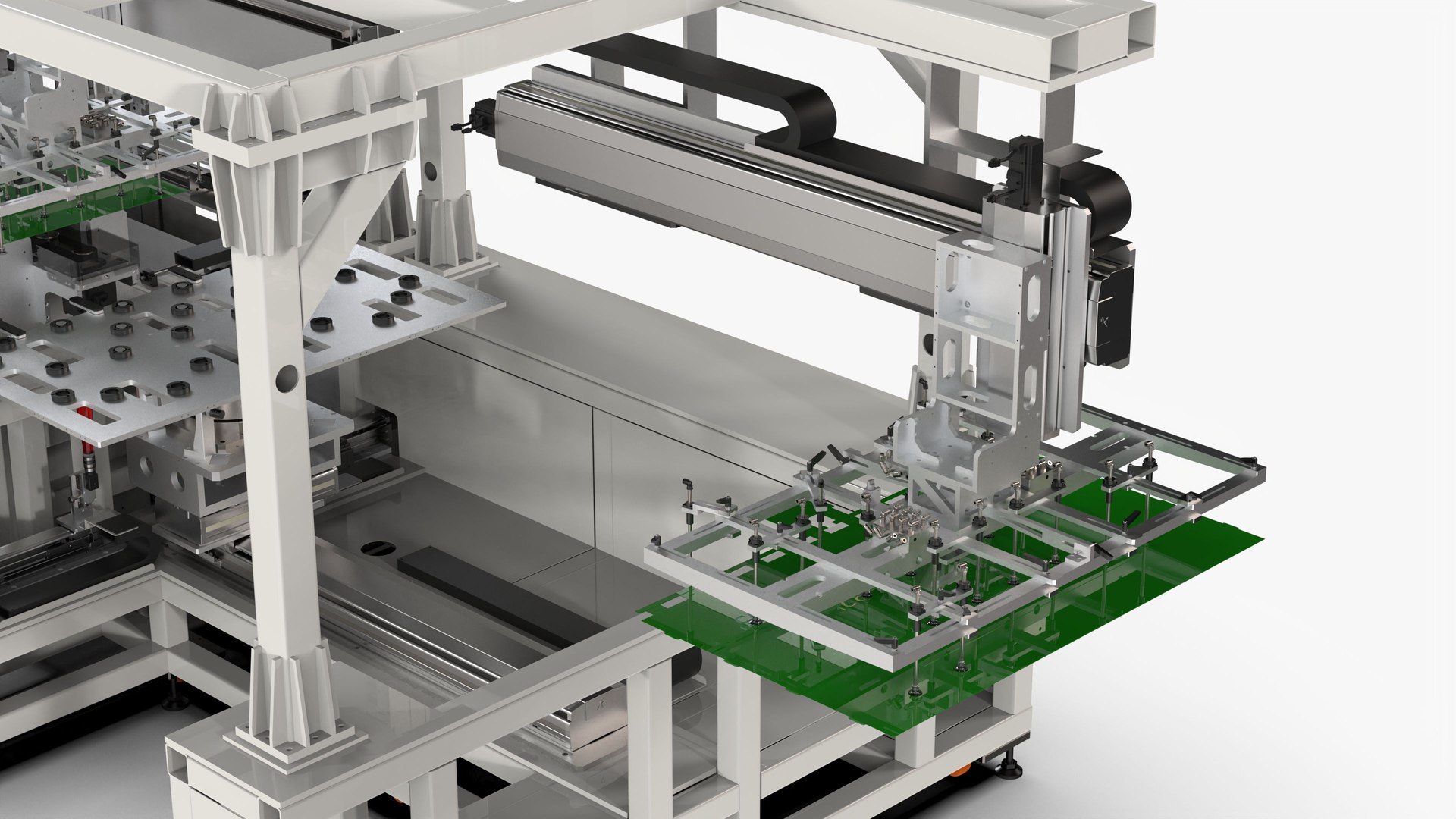Automatic LCD Panel Assembly Line 3D Model - TurboSquid 2001347