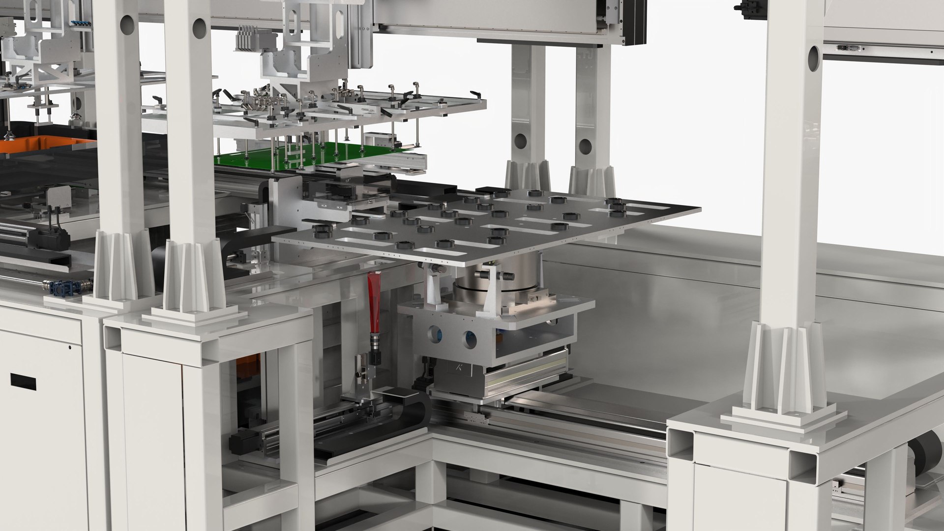 Automatic LCD Panel Assembly Line 3D Model - TurboSquid 2001347