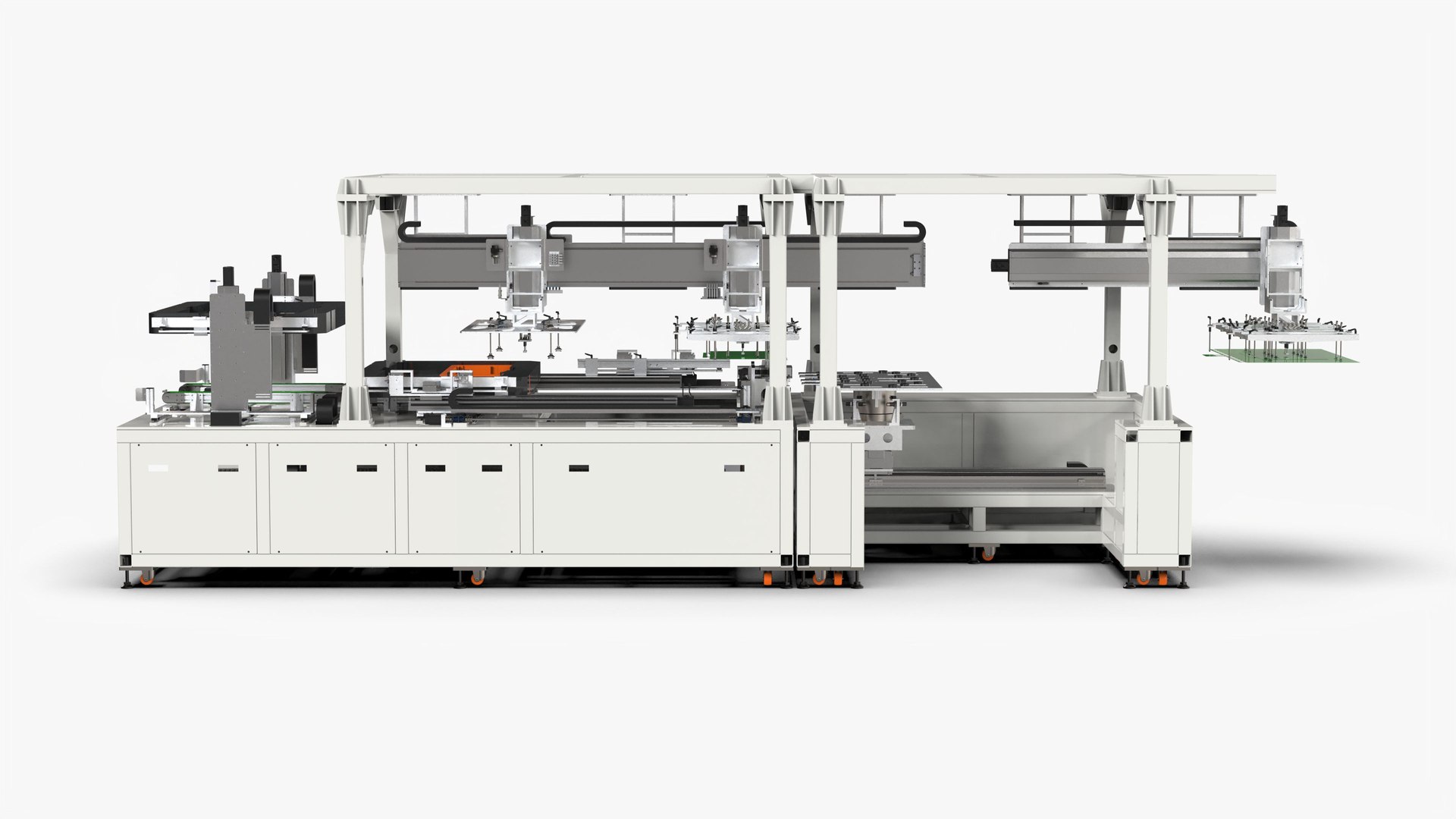 Automatic LCD Panel Assembly Line 3D Model - TurboSquid 2001347