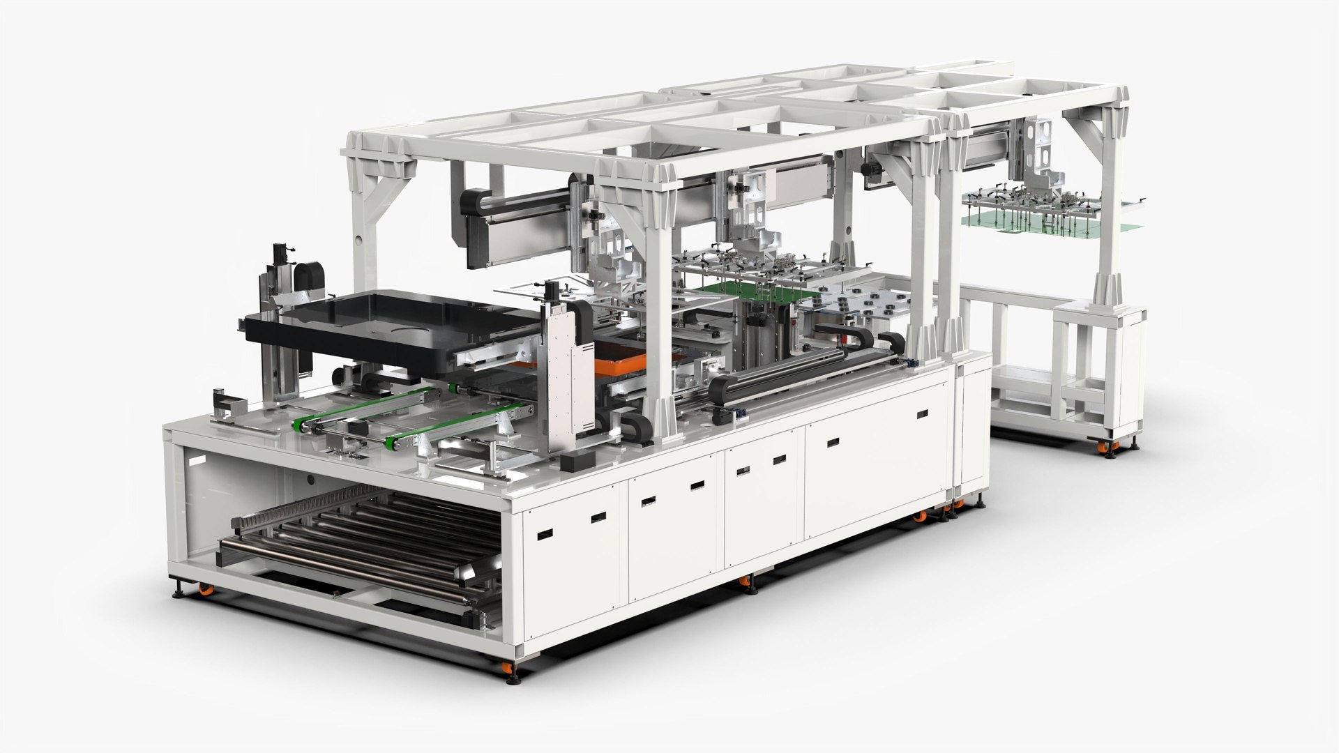 Automatic LCD Panel Assembly Line 3D Model - TurboSquid 2001347