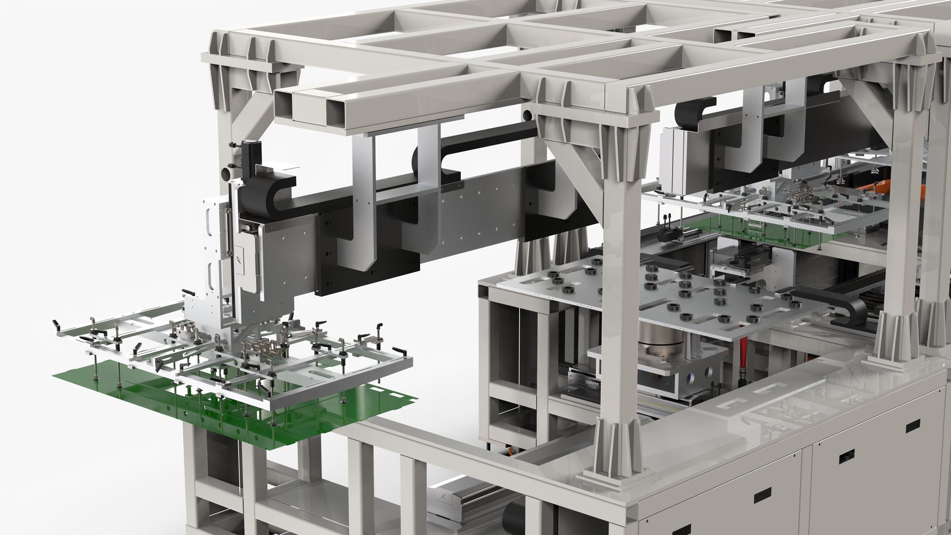Automatic LCD Panel Assembly Line 3D Model - TurboSquid 2001347