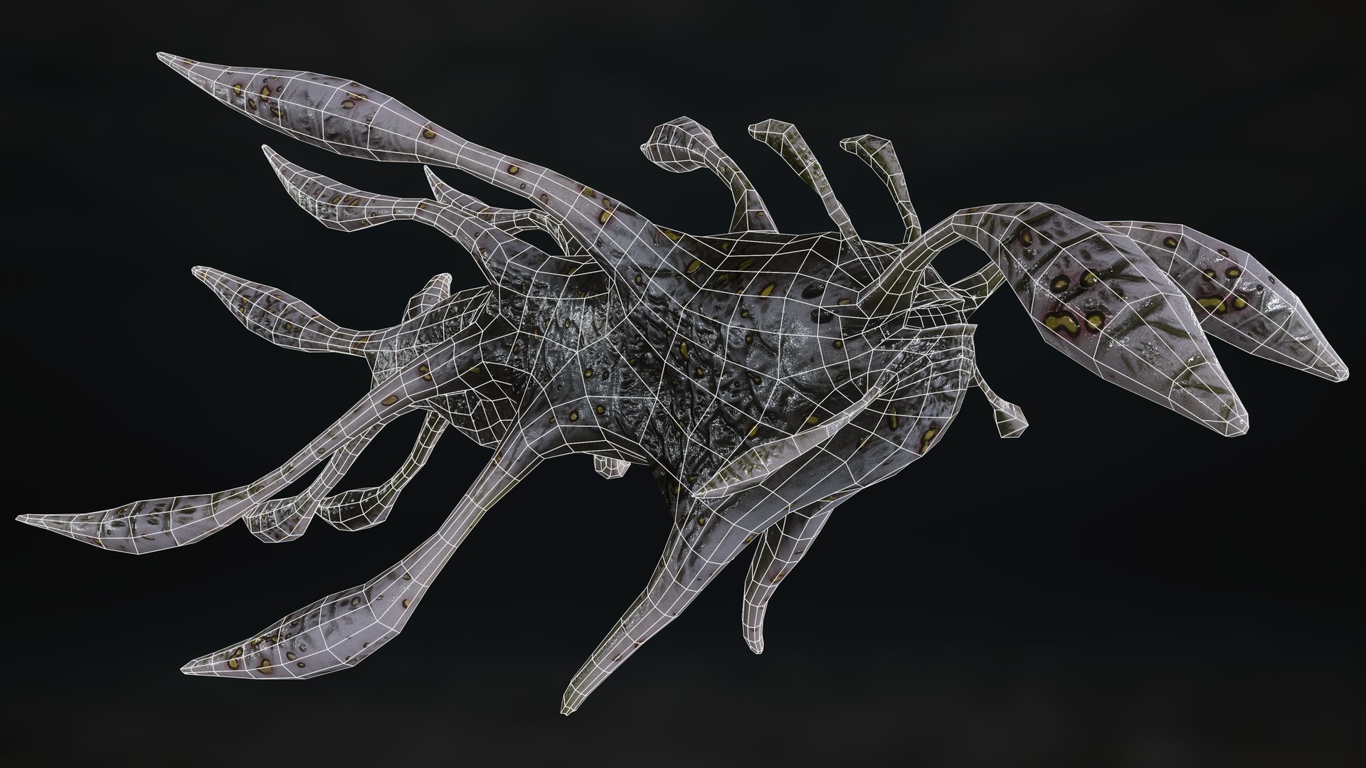 Flying Luminous Monster 3D Model - TurboSquid 1493926