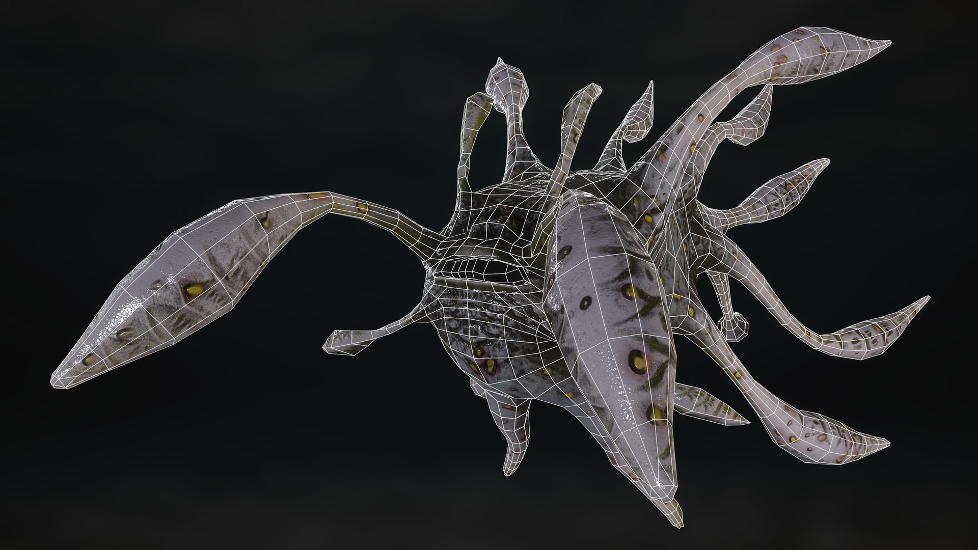 Flying Luminous Monster 3D Model - TurboSquid 1493926