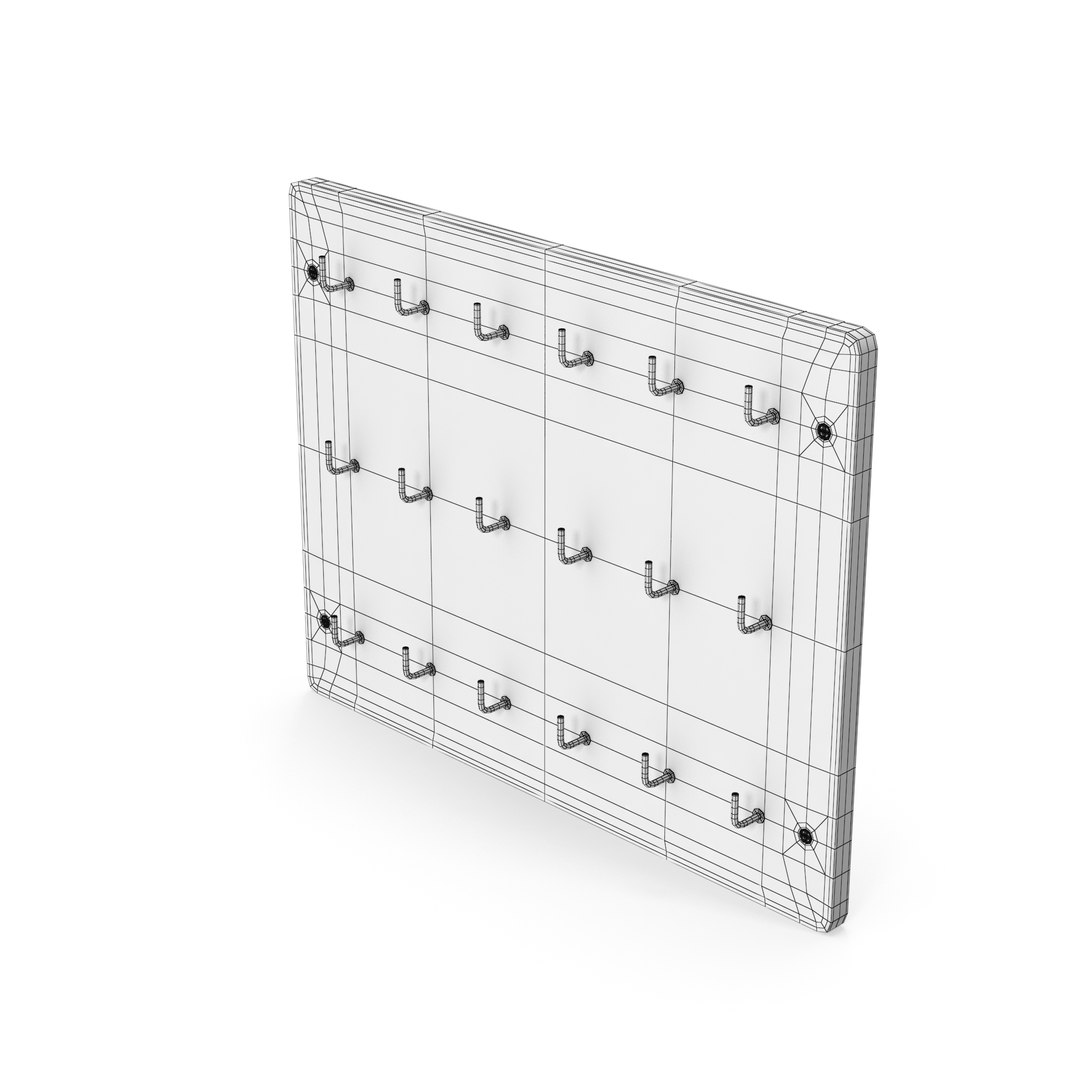 3D Wooden Key Hanger - TurboSquid 2085449