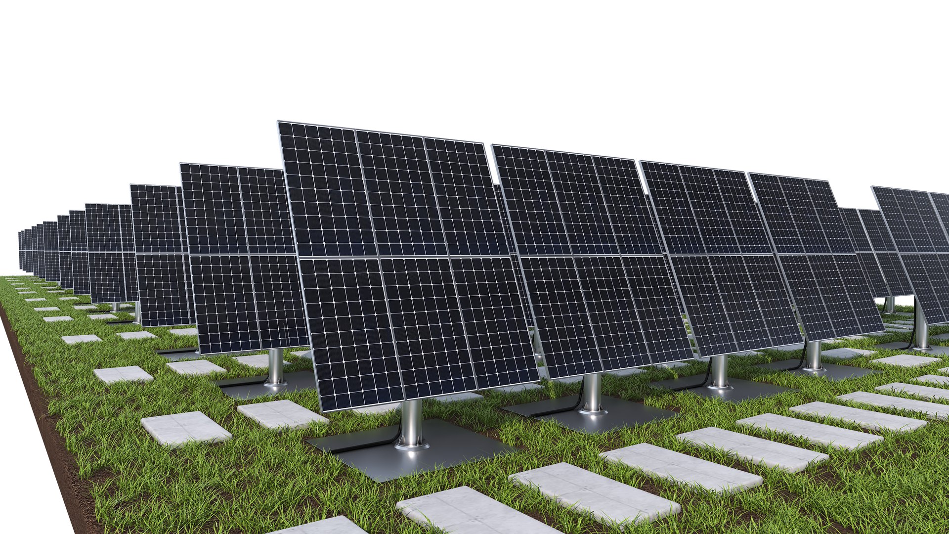 Solar Field 3D Model - TurboSquid 2274934