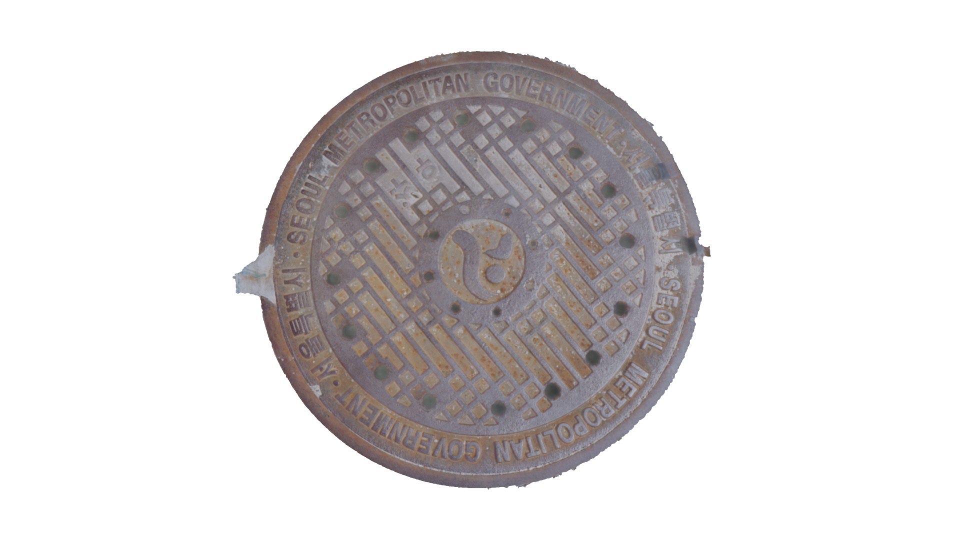 Korean Style 7 Manhole Set 3D Model - TurboSquid 1848475