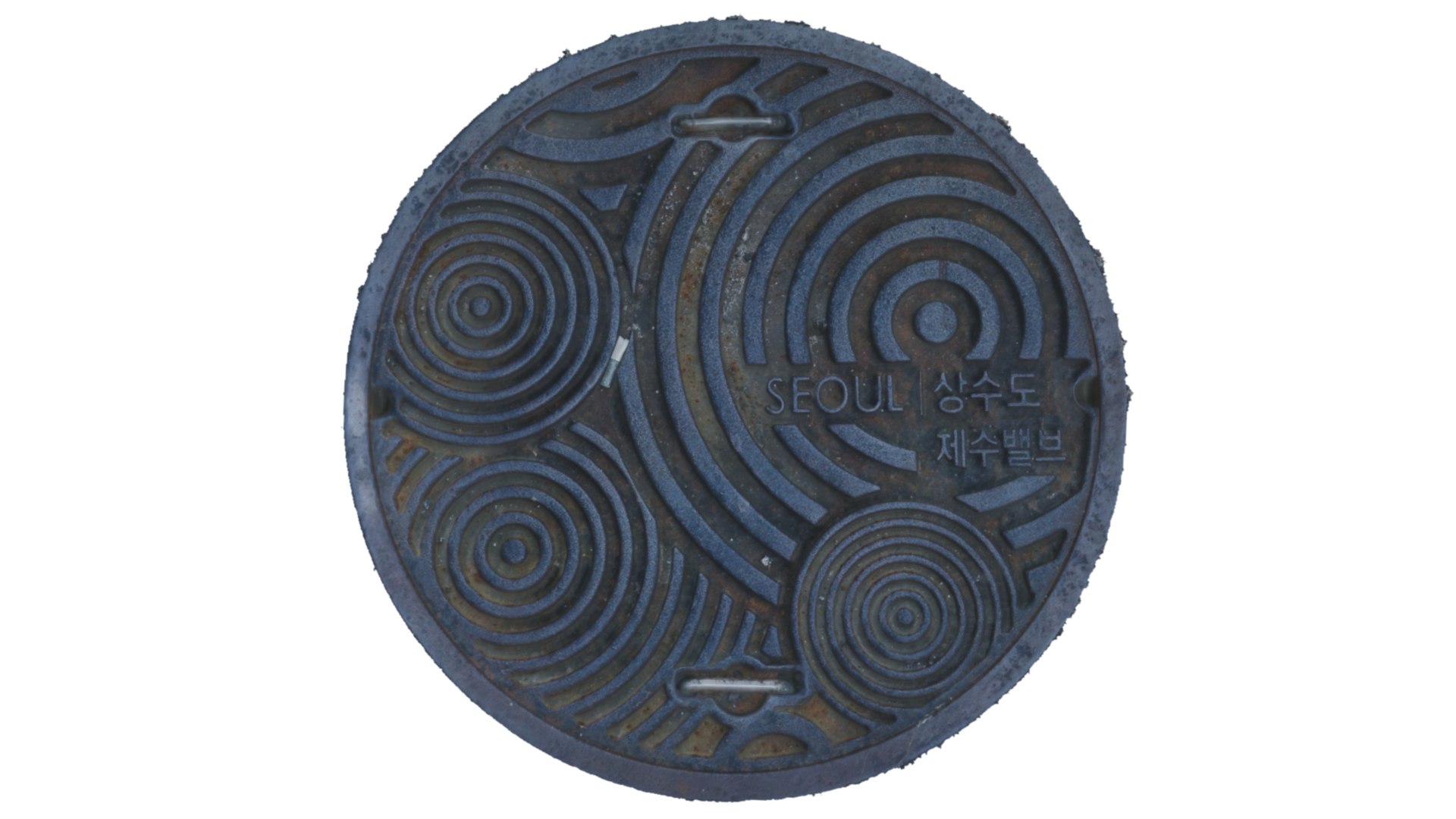 Korean Style 7 Manhole Set 3D Model - TurboSquid 1848475