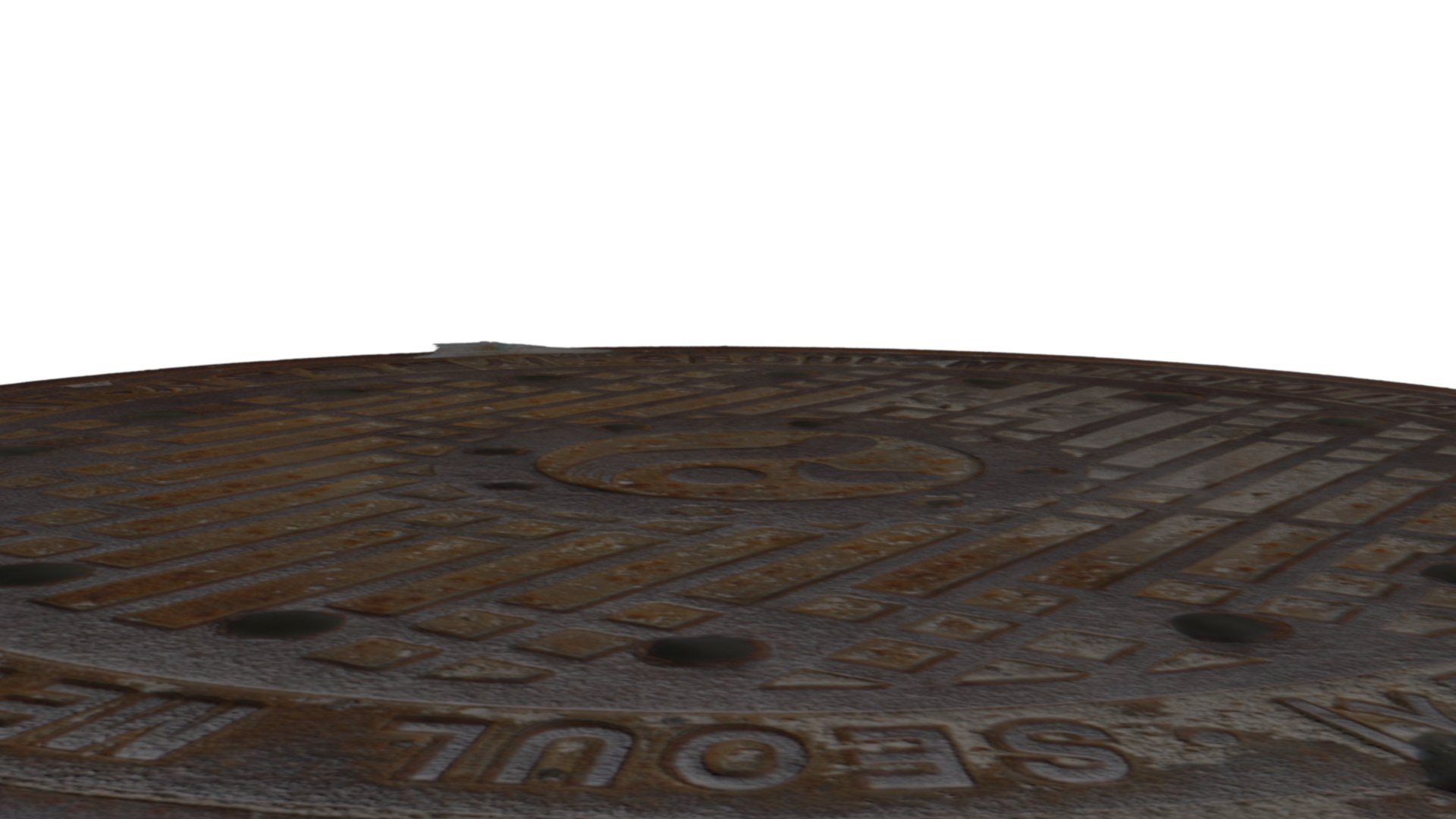 Korean Style 7 Manhole Set 3D Model - TurboSquid 1848475