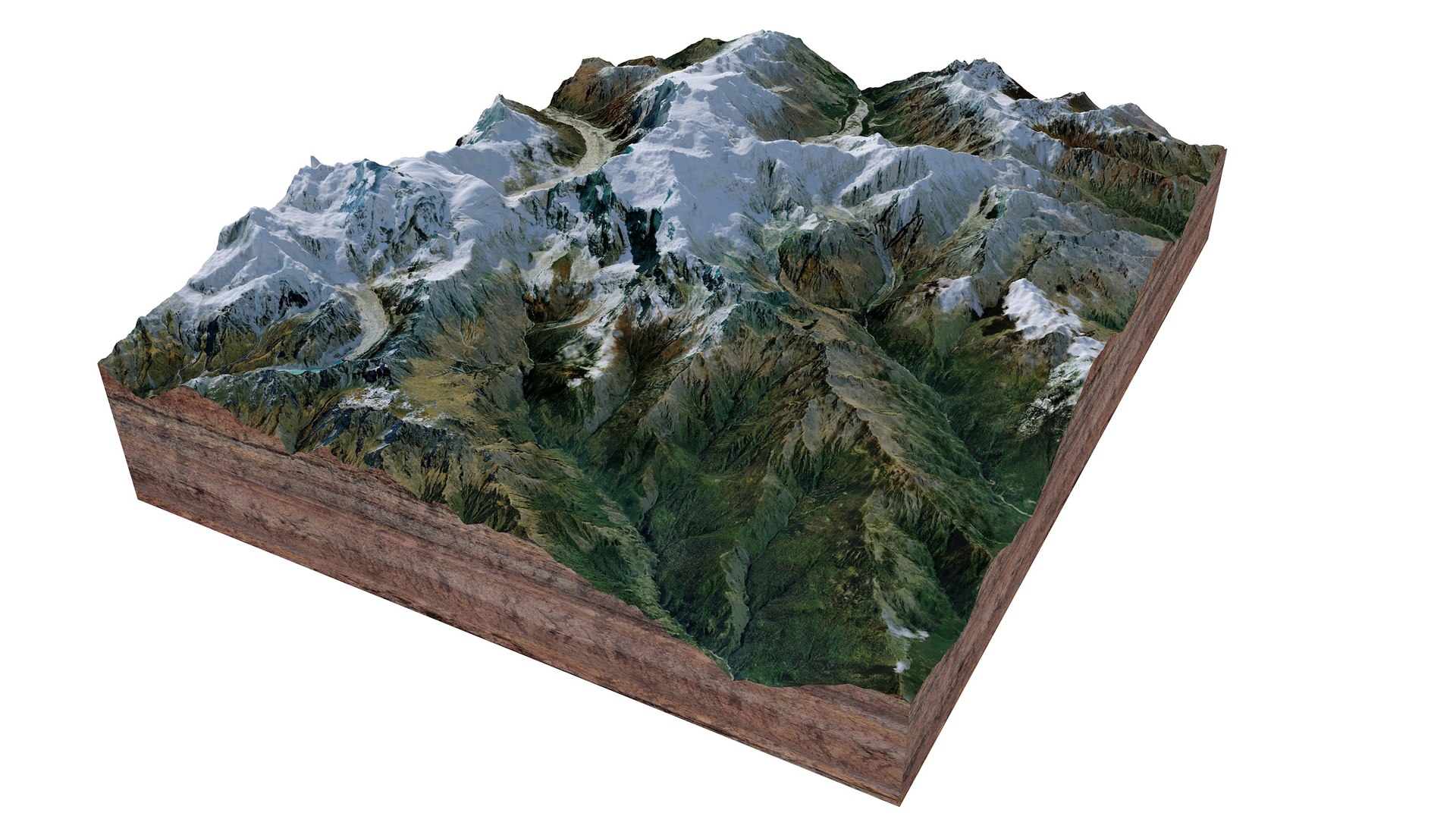 3D Himalchuli Mountain Nepal - TurboSquid 2061699