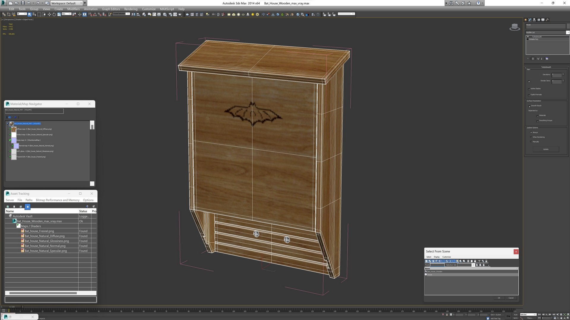 3D Bat House Wooden - TurboSquid 2232809