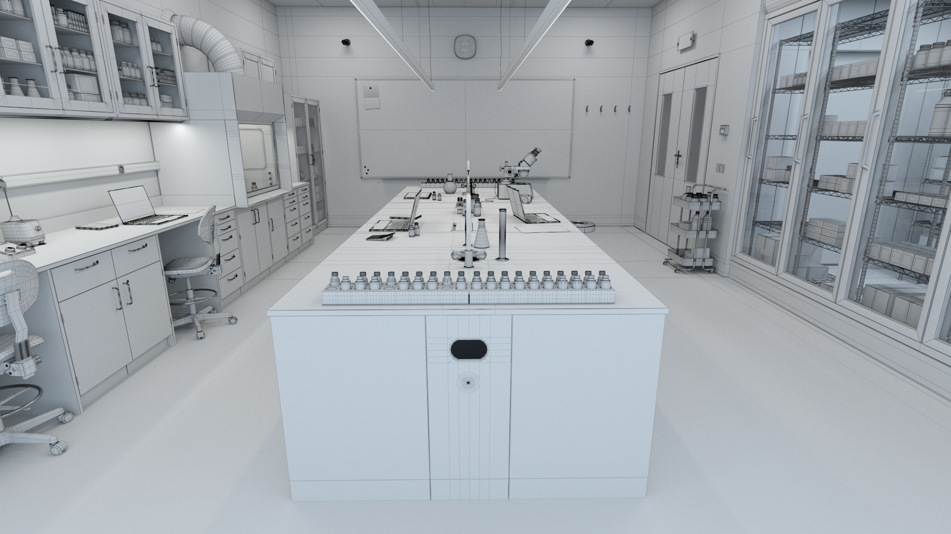 3D laboratory lab - TurboSquid 1647739