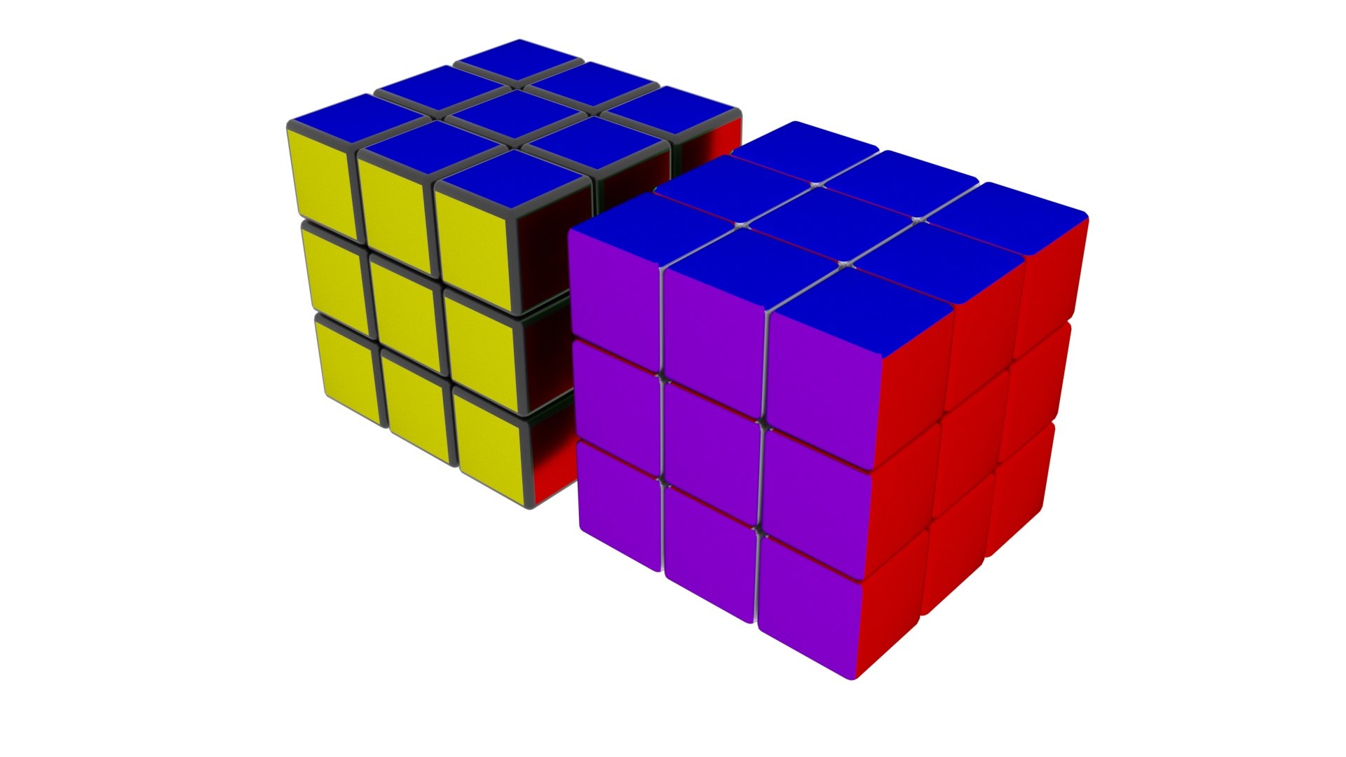 3D Metallic Rubiks Cube Model - TurboSquid 1880416