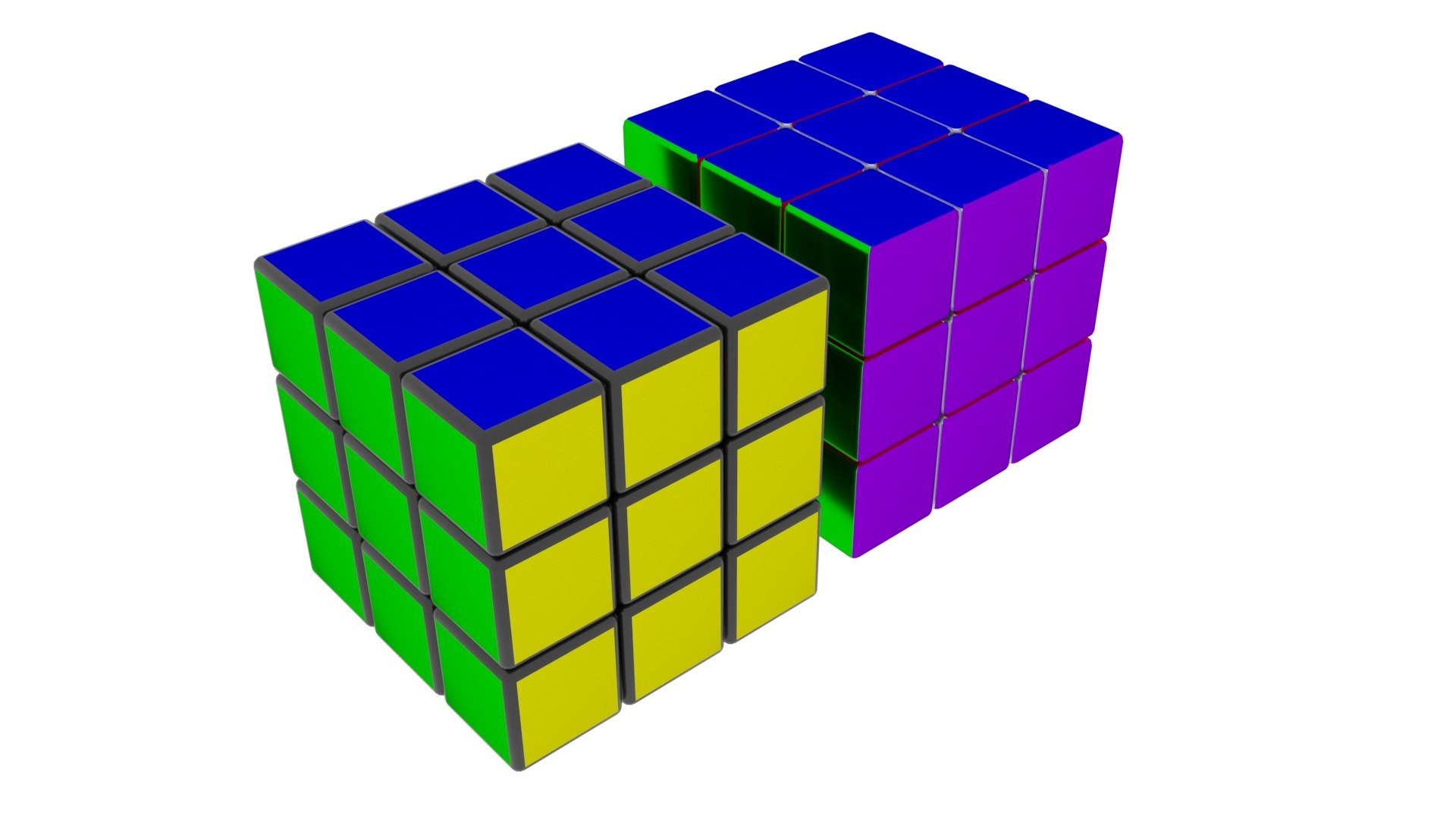 3D Metallic Rubiks Cube Model - TurboSquid 1880416