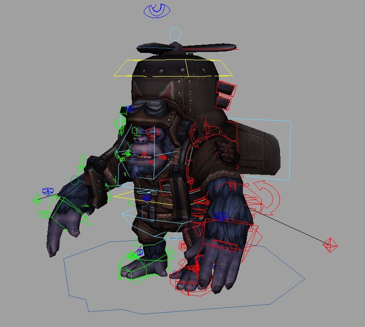 3d rig 2014 animation model