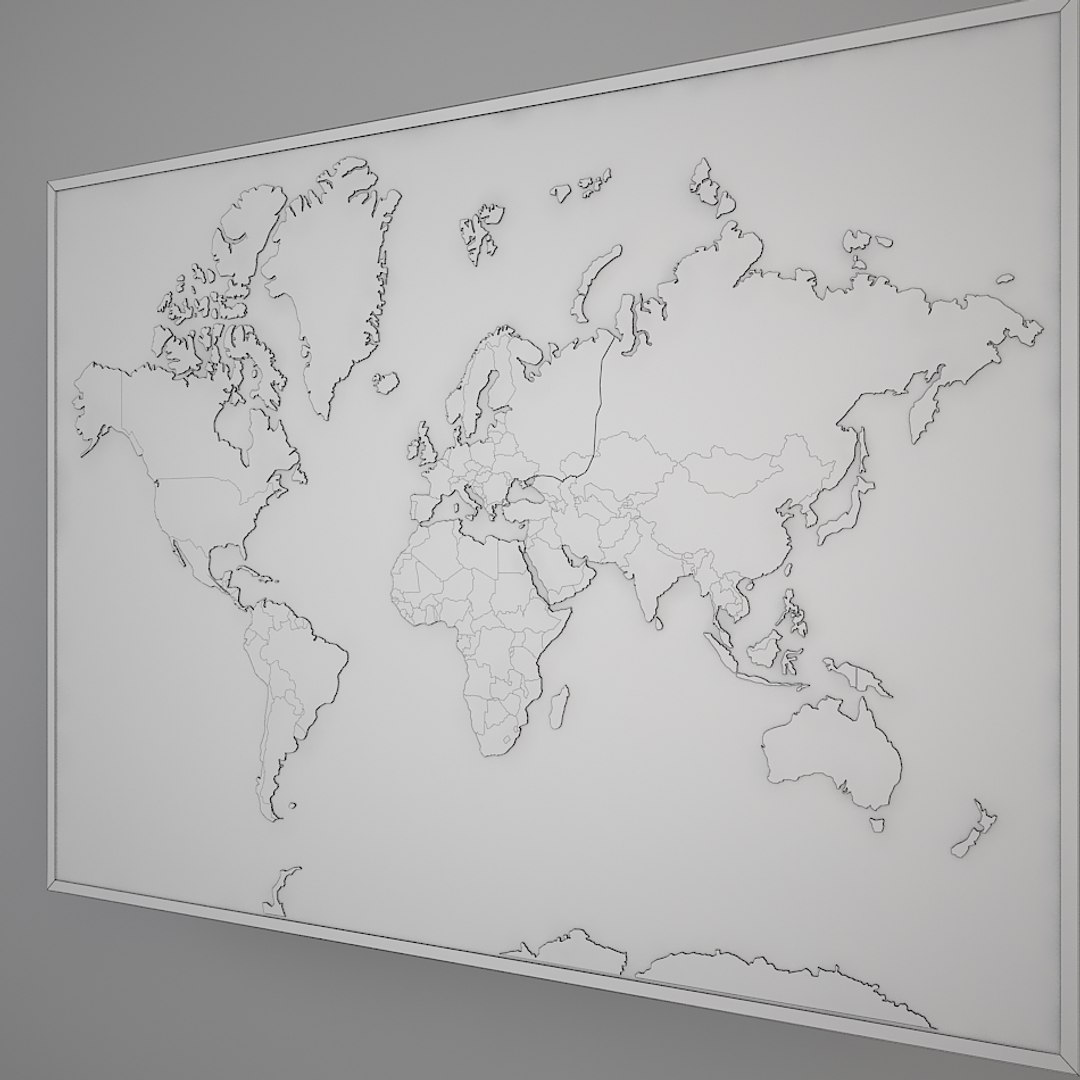 World Wooden Mapped 3D Model - TurboSquid 1163609