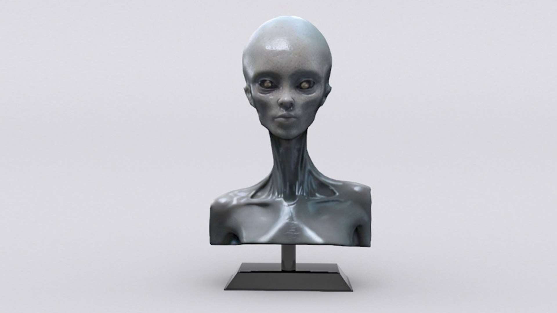 3D Alien Woman Bust - TurboSquid 2278390