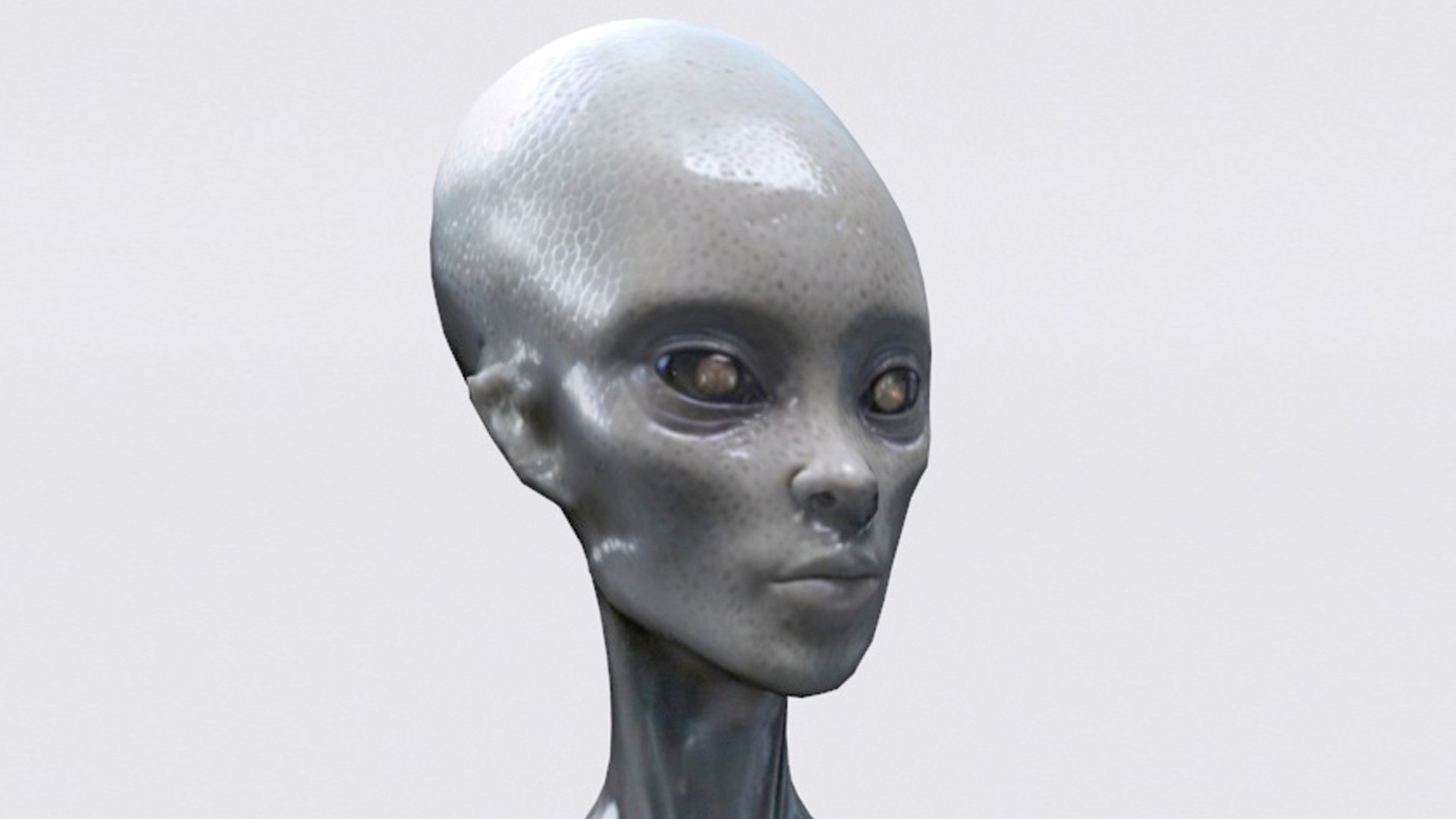 3D Alien Woman Bust - TurboSquid 2278390
