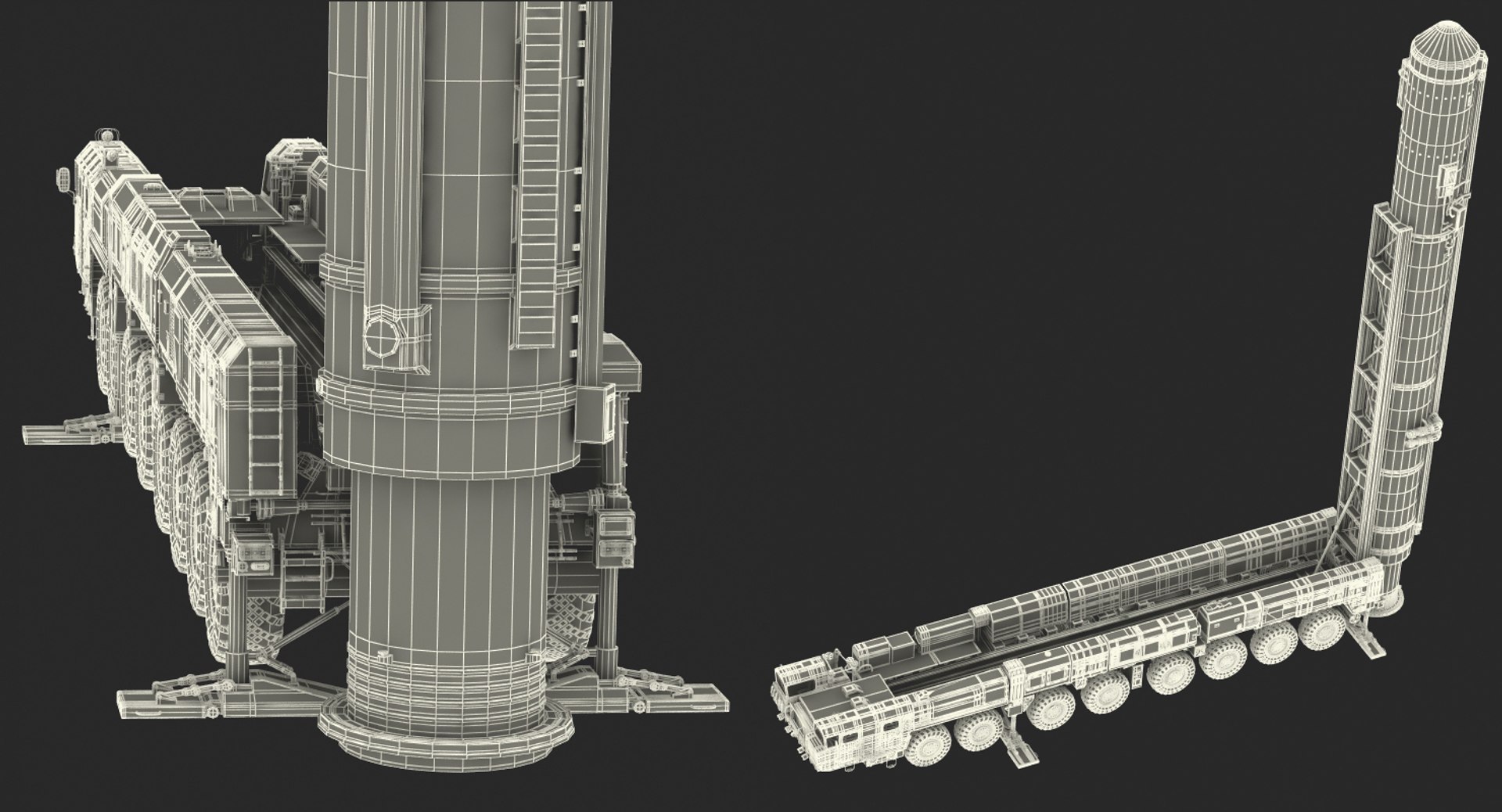Scud transporter erector launcher 3D - TurboSquid 1236291