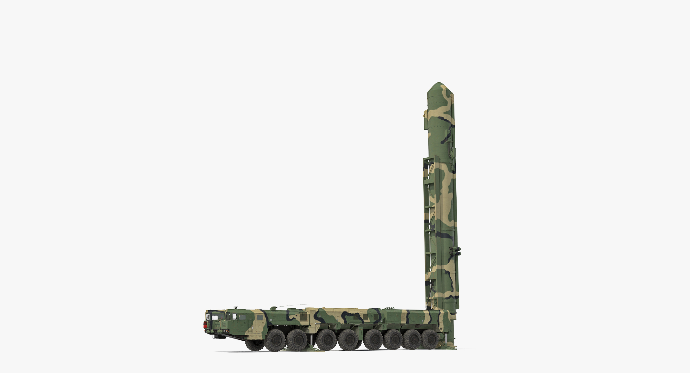 Scud transporter erector launcher 3D - TurboSquid 1236291