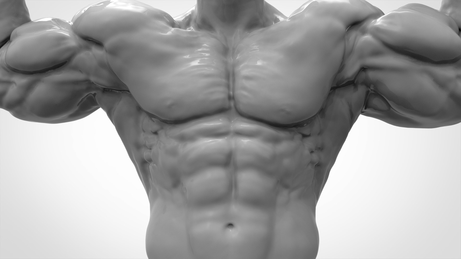 Bodybuilder Pose - Anatomy 3D Model - TurboSquid 2184936