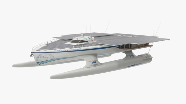 modelo 3d Barco eléctrico PlanetSolar Interior sencillo - TurboSquid ...