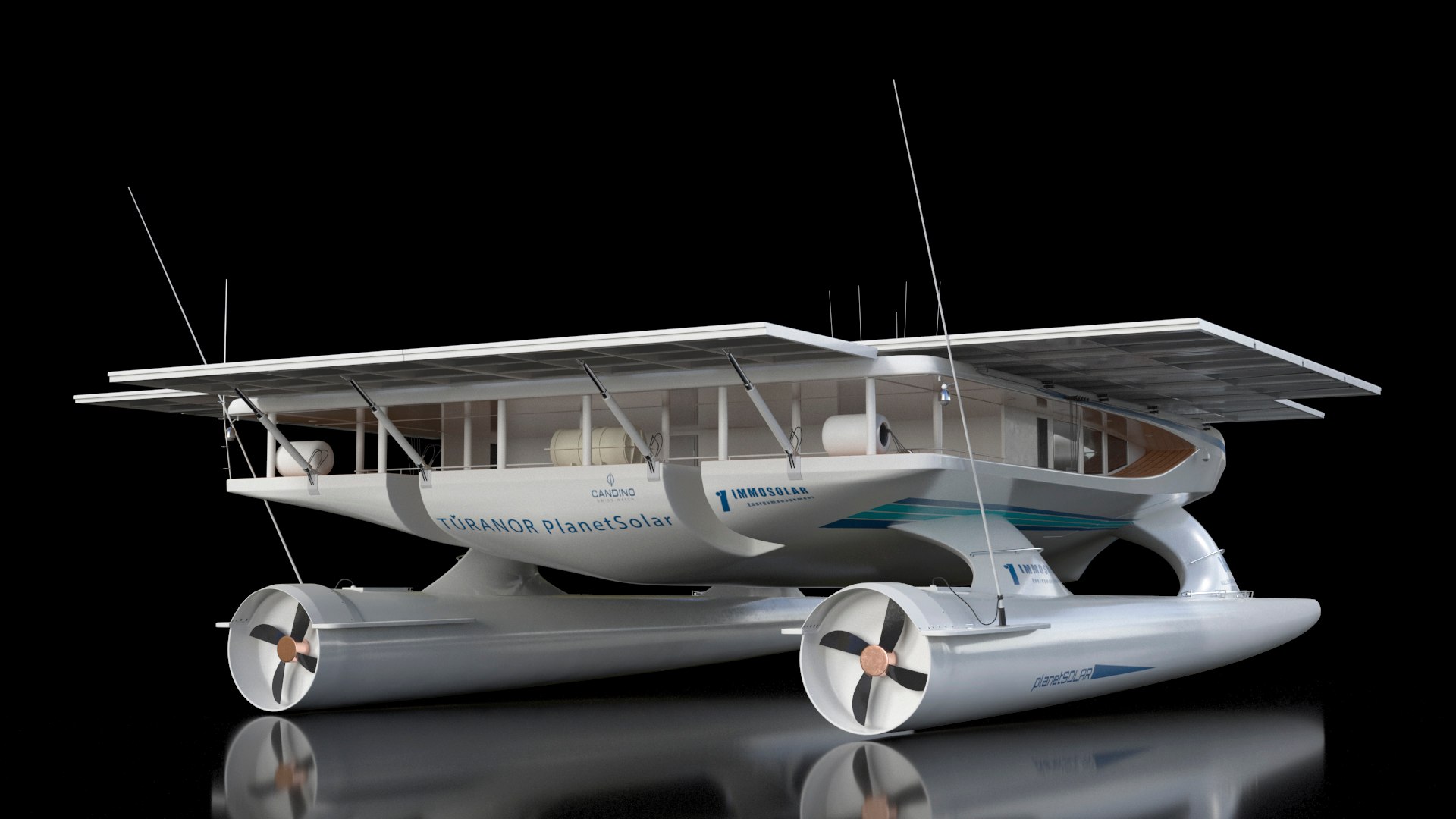 3D Electric Boat PlanetSolar Simple Interior - TurboSquid 2123563