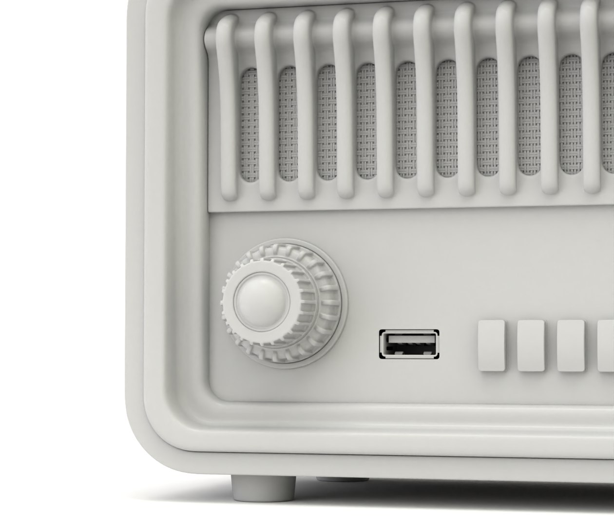 Retro Mini Radio 3D Model - TurboSquid 2160125
