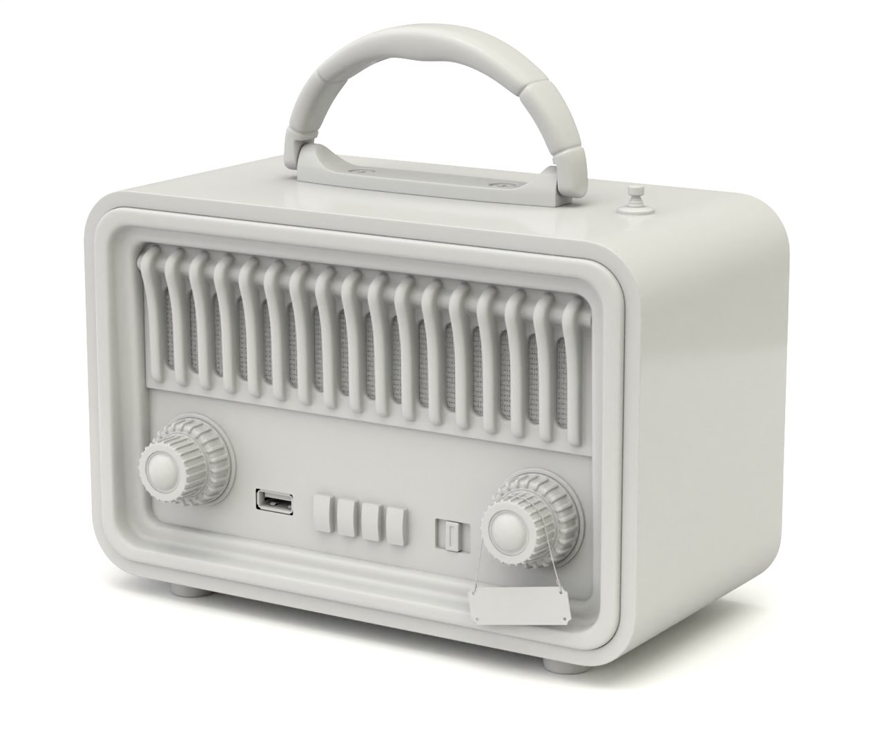 Retro Mini Radio 3D Model - TurboSquid 2160125