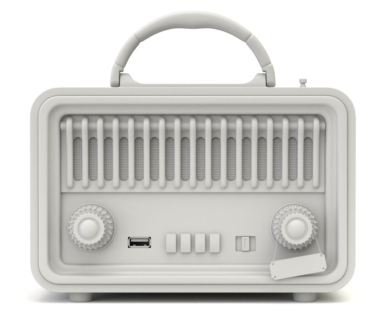 Retro Mini Radio 3D Model - TurboSquid 2160125