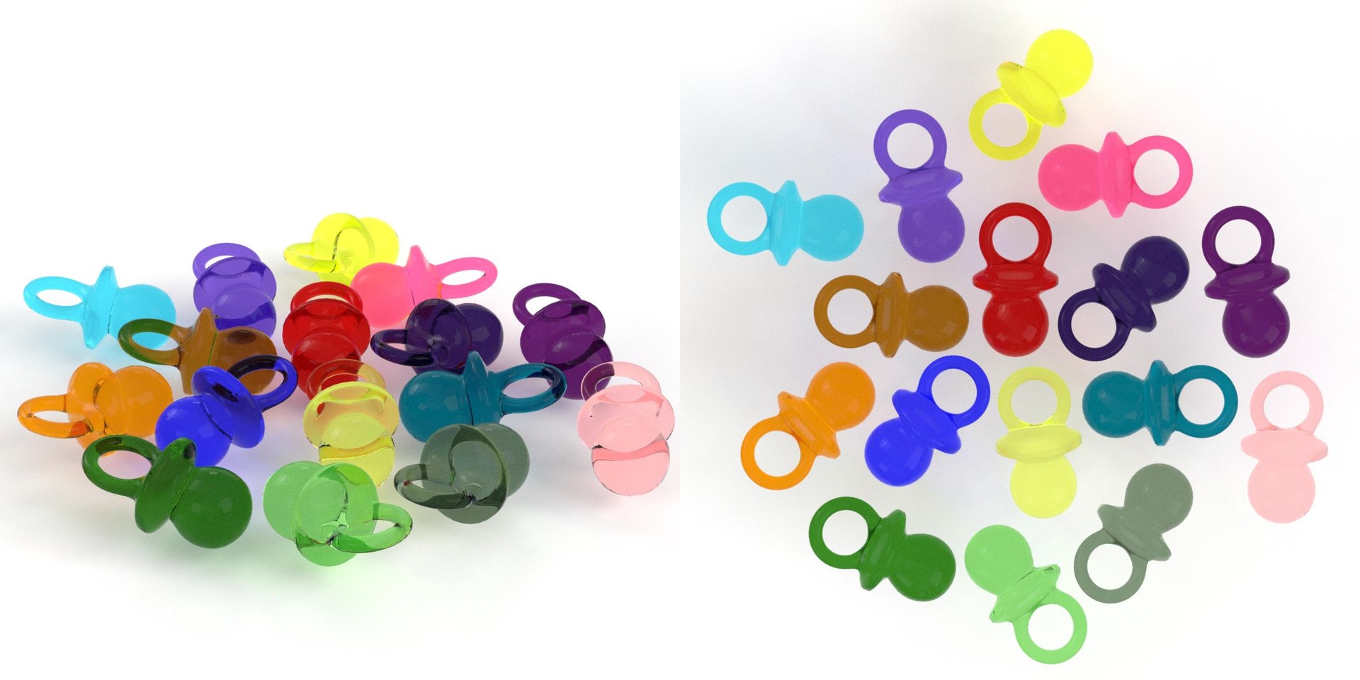 Decorative Mini Pacifiers 2 3D Model - TurboSquid 2186336