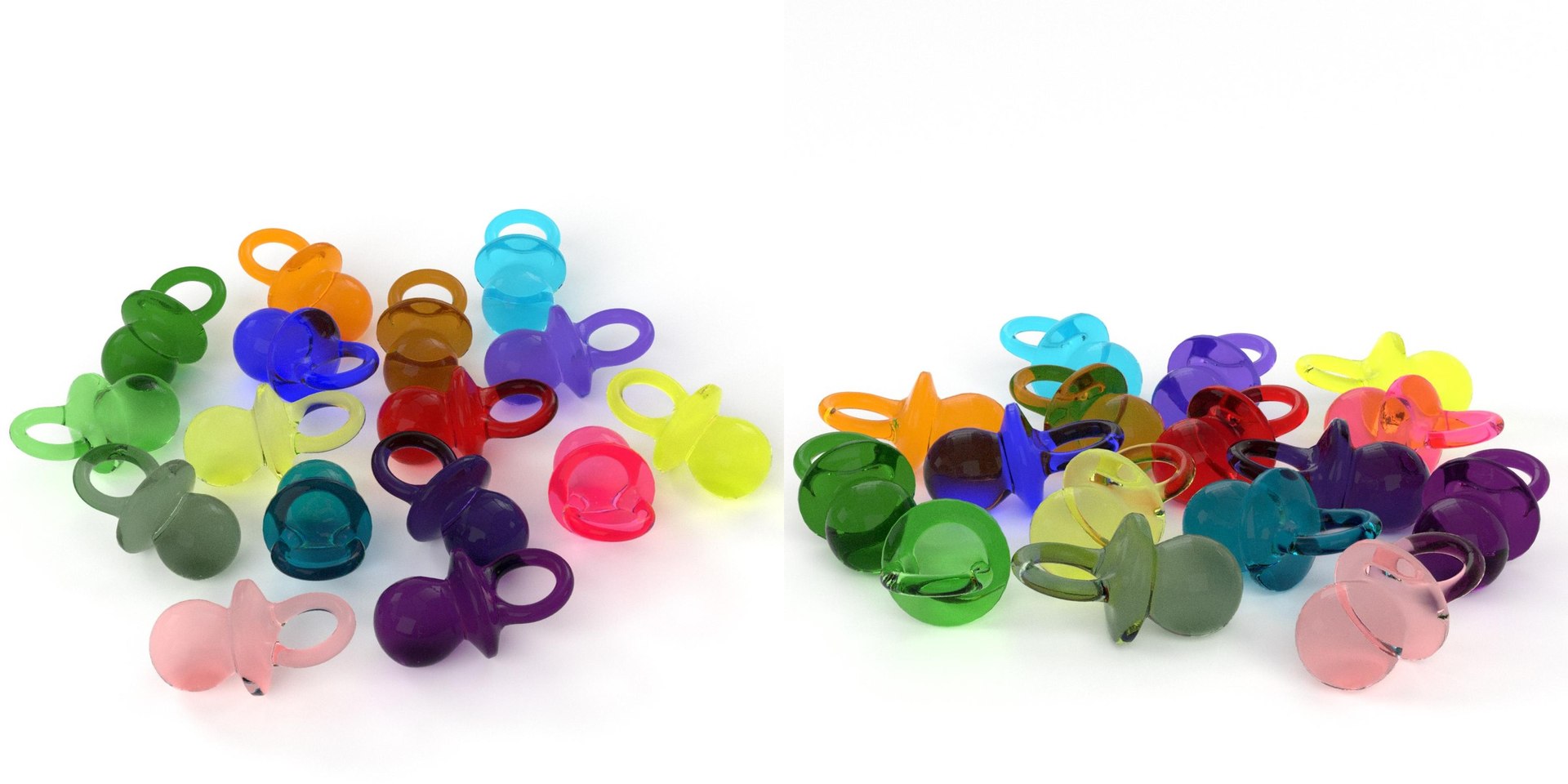 Decorative Mini Pacifiers 2 3D Model - TurboSquid 2186336