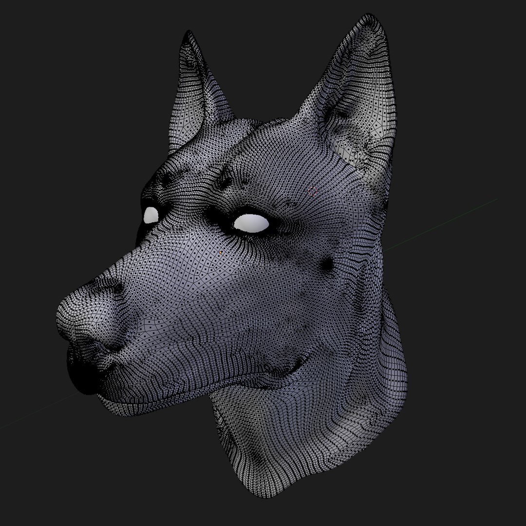 Dog Head Obj