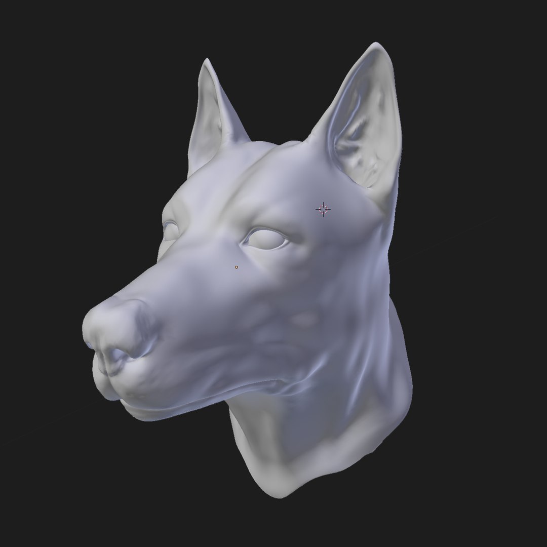 Dog Head Obj