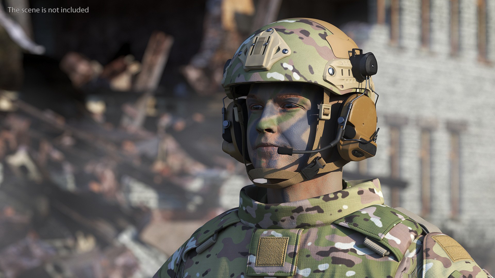 3D Soldier In Green Tactical Gear And Rifle A-pose Model - TurboSquid ...