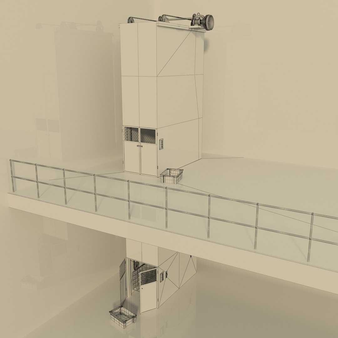 Old Elevator Model - TurboSquid 1661552